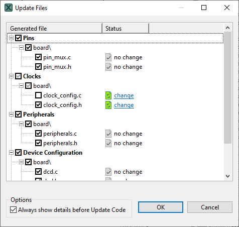 Solved: Config tool cannot generate same SDK file - NXP Community