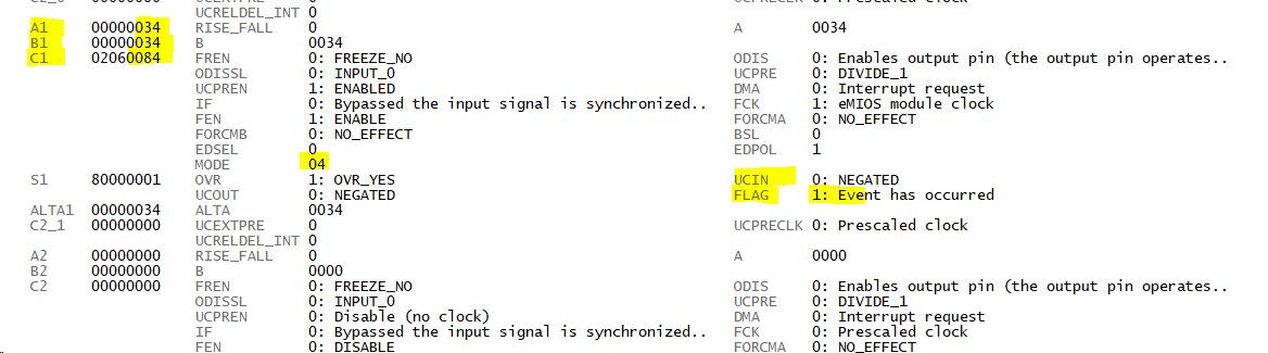 PWM Signal measurement using ICU-eMIOS channel returning Zero values for both Period & Duty ...