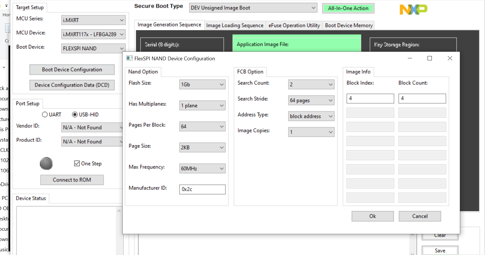 MCUBootUtility Memory Configuration Error - NXP Community