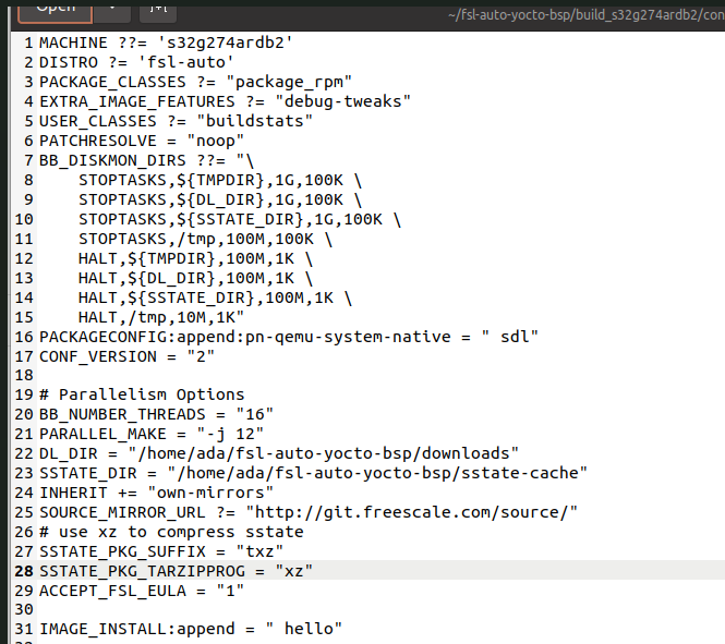 Solved: Yocto S32G add a new layer , how to add it to image - NXP Community