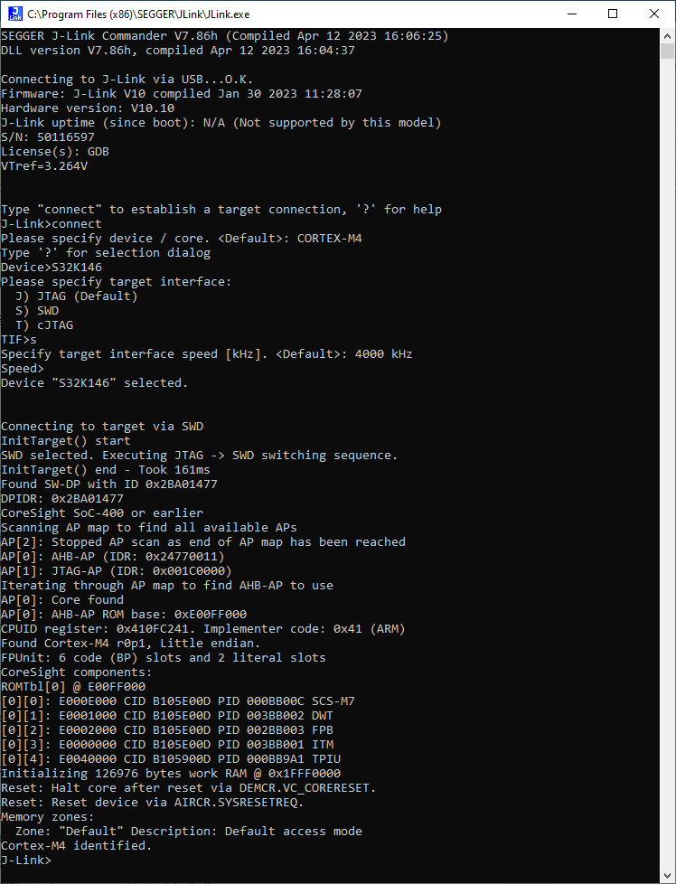 Solved: Unable to flash/debug using ‘S32 Design Studio for Arm’ and Segger J-Link Classic Base ...
