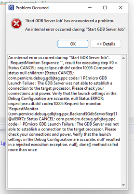 While Dubugging or flashing MPC574XG Device not detected or may be censored - NXP Community