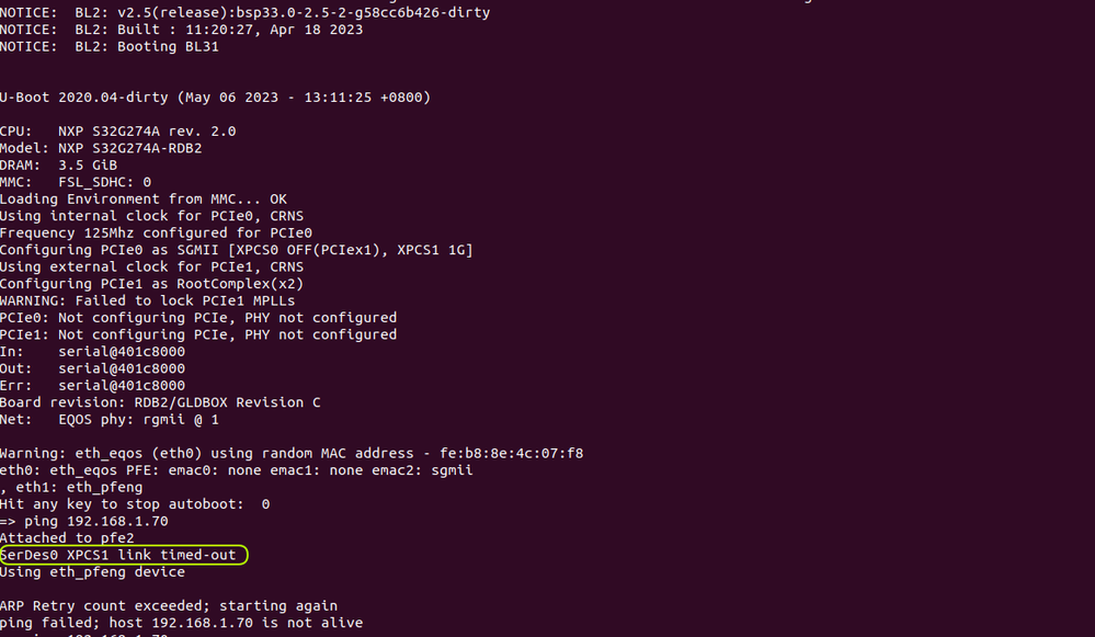 How to use sgmii mode on Serdes_0 (s32g274a) - NXP Community