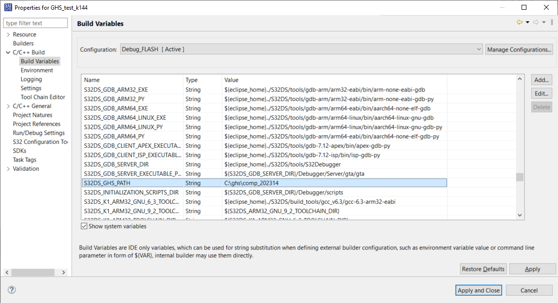 Solved: S32DS After changing the workspace, compile error - NXP Community
