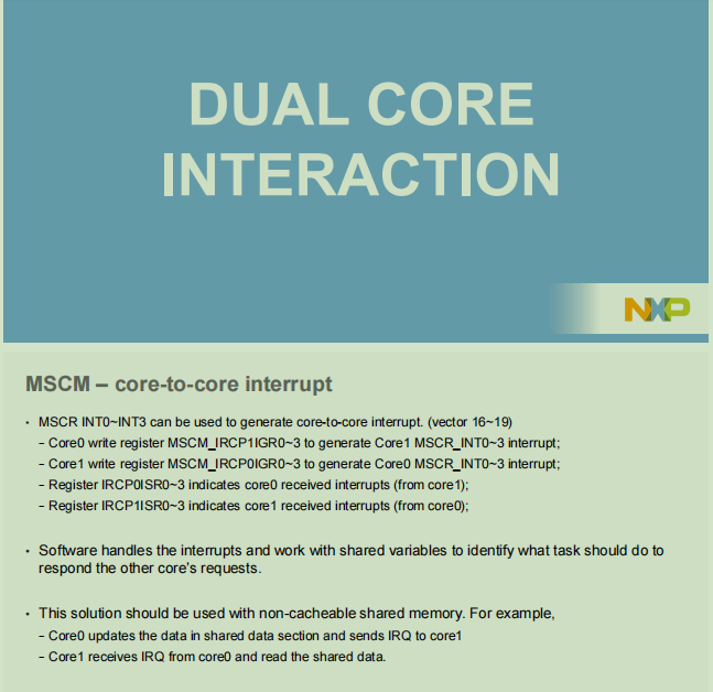 S32K324 inter core communication - NXP Community