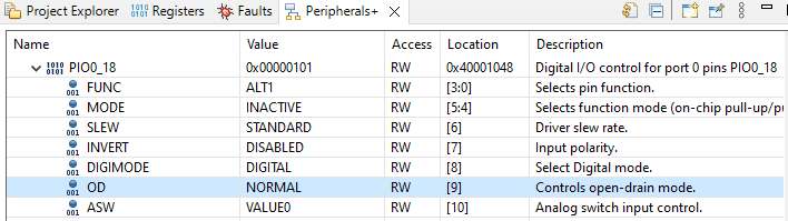 LPC55xx: configure non "true open-drain" pins for I2C bus - NXP Community