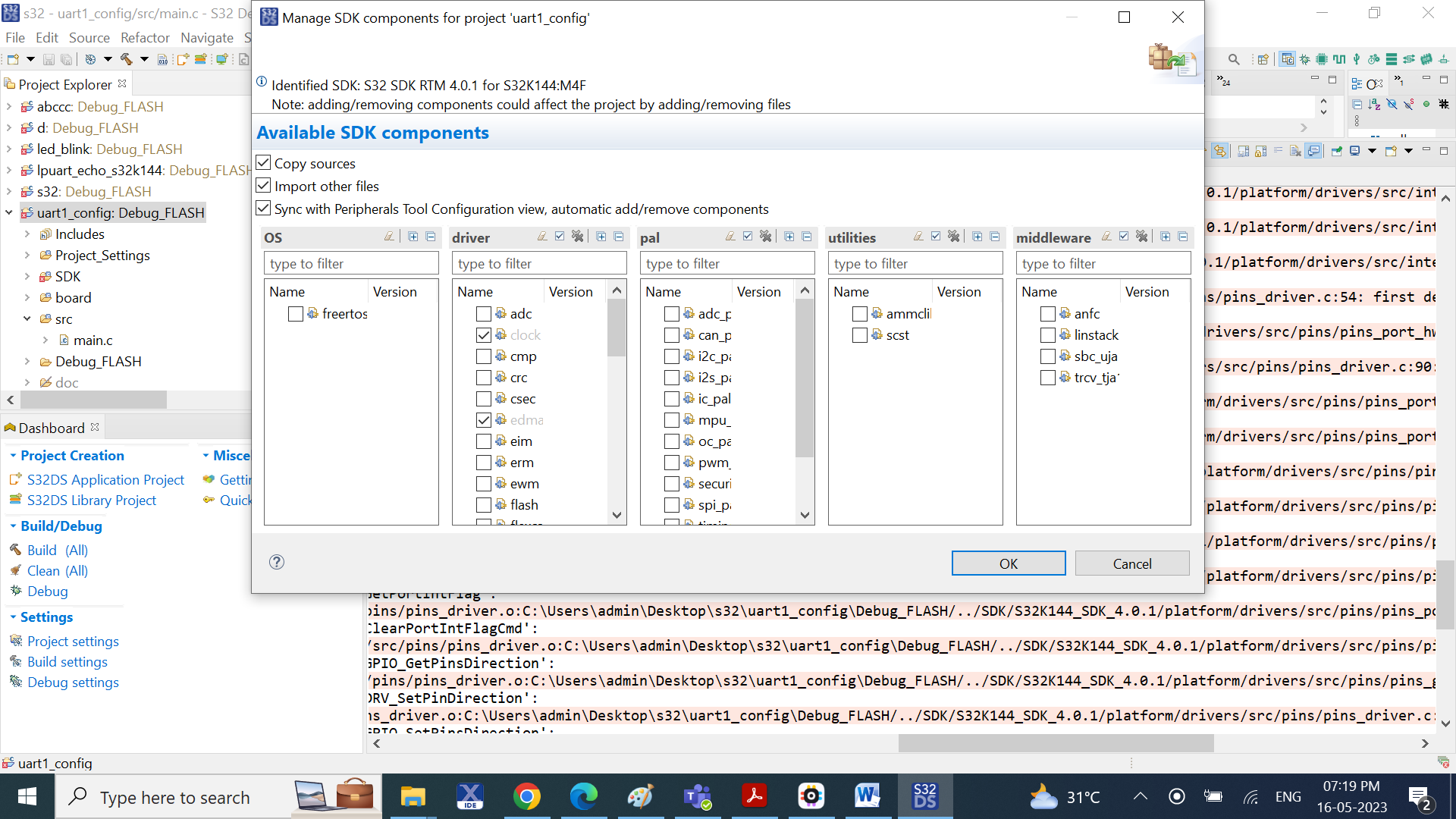 Solved: how to create complete new s32designstudio for s32 platform because iam getting multiple ...