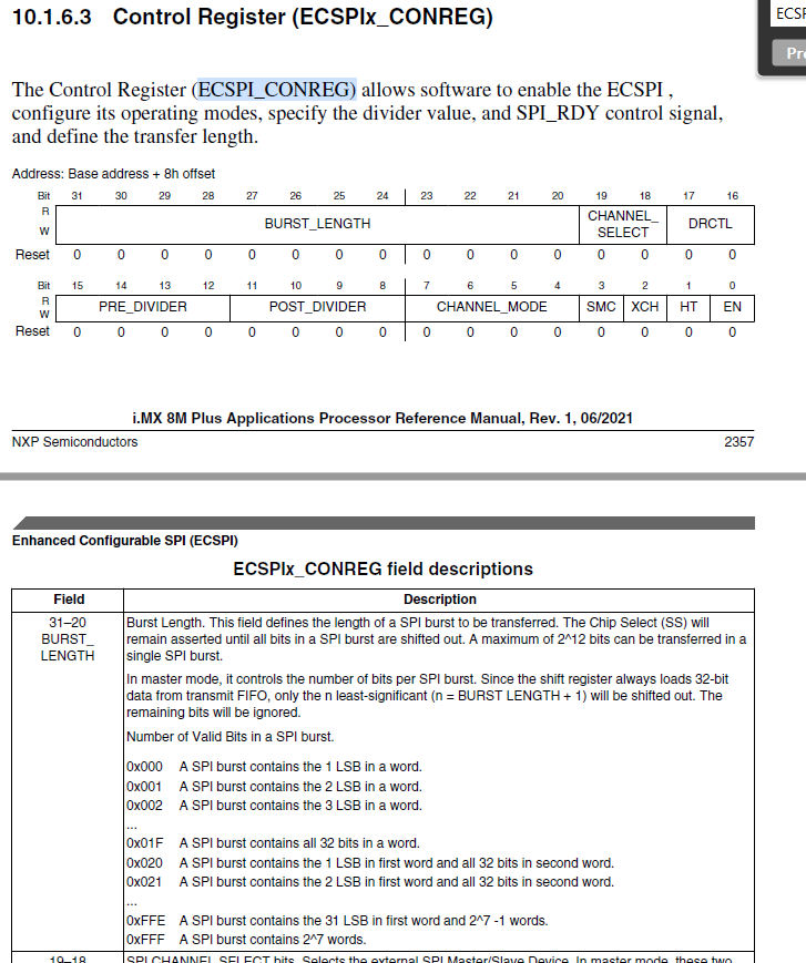 Setting ecspi Burst length on i.MX8mp - NXP Community