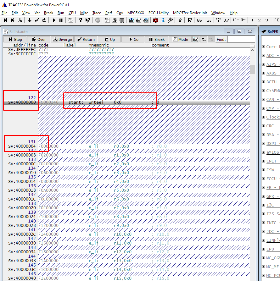 MPC5748G-LCEVB How to debug_flash based on SDK sample codes. - NXP ...