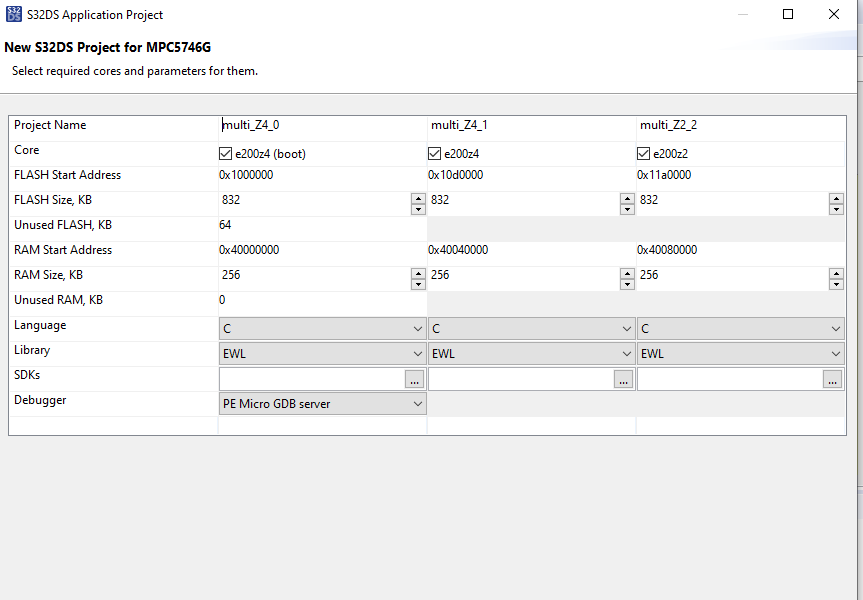 How to develop the three cores (Z4_0, Z4_1 and Z2) at the same time in ...