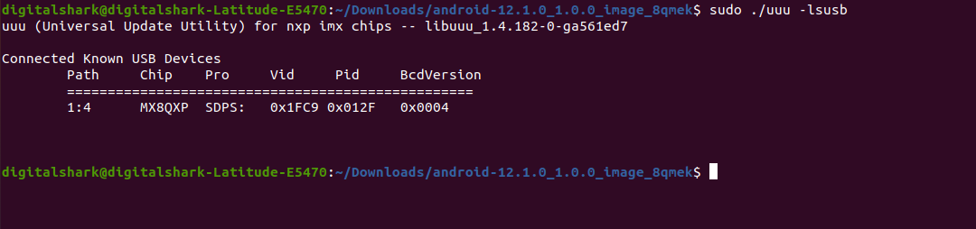 Solved: uuu download Andriod images for imx8qxp mek failed - NXP Community