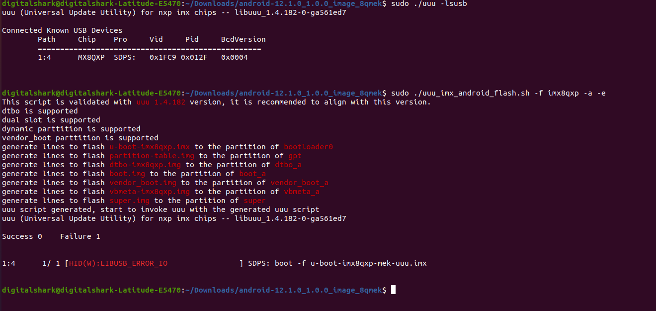 Solved: uuu download Andriod images for imx8qxp mek failed - NXP Community