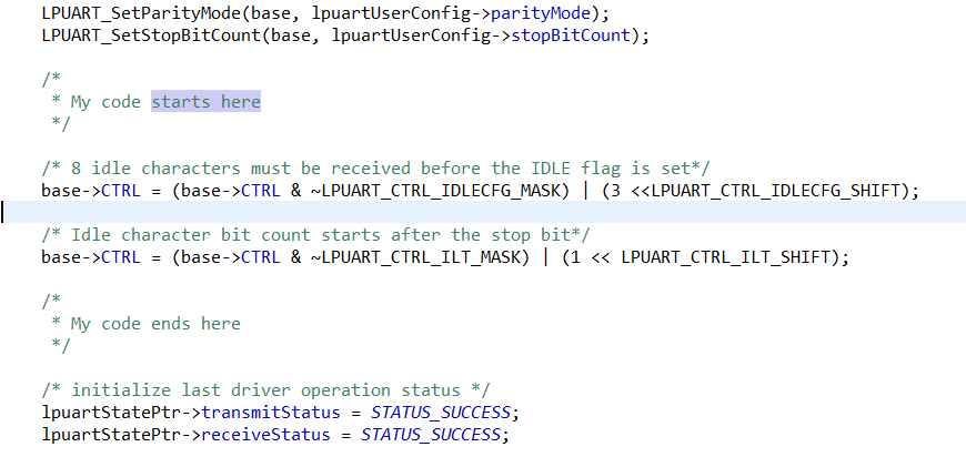 Solved: How to receive data of varying length over UART? - NXP Community