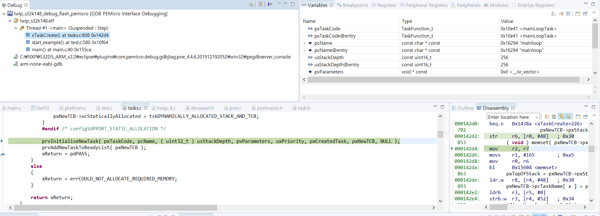 ADTJA1101 with S32K148EVB lwip example - NXP Community