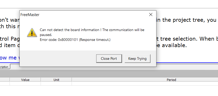 Getting started with Freemaster tool, S32k116 not connecting - NXP Community