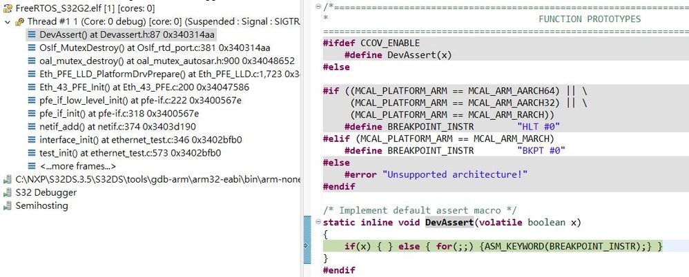 Stuck in DevAssert when running PFE_MAC2 ethernet interface with LWIP ...