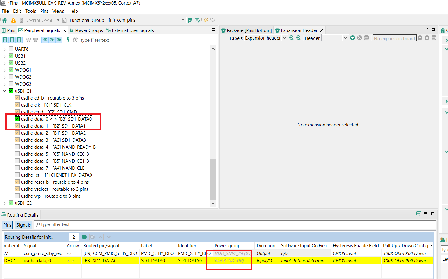Solved: How does one determine the power domain of a pin on the i ...