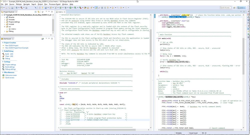 Solved: Backdoorkey verify not working in S32K142 - NXP Community