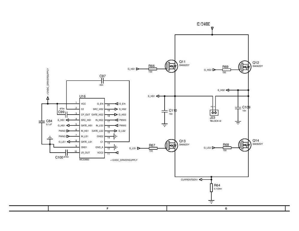 MC33883 Full H-bridge driver upper level gate to source voltage problem ...
