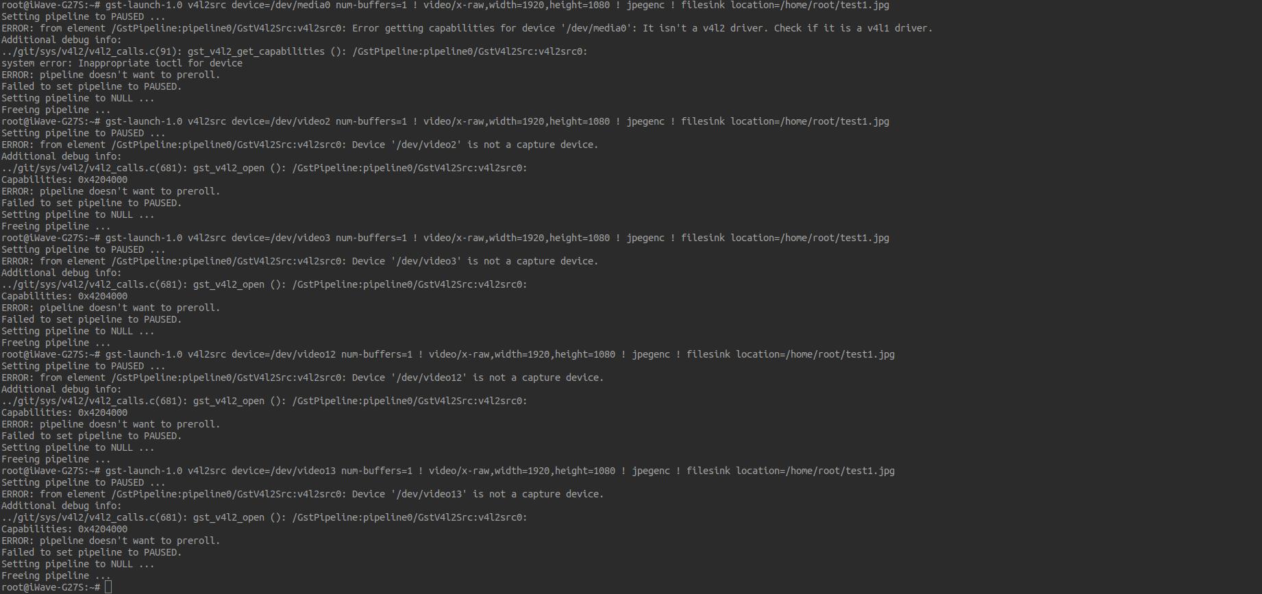 There is a problem capturing images with the newly added camera driver(imx219) to the Linux ...