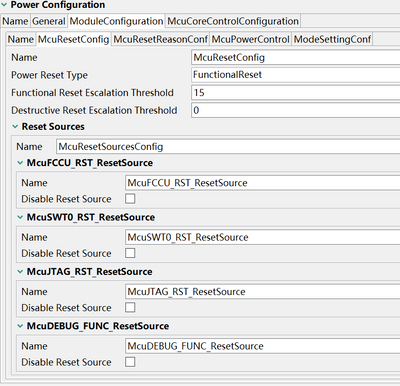k34x mcu self-test reset repeatedly after power module added into ...