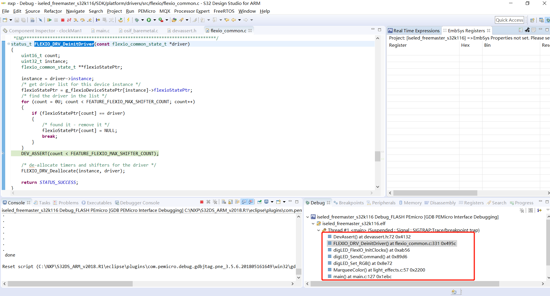 S32K116 ISELED Enter DevAssert - NXP Community
