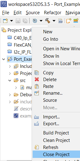 Solved: Closing Workspace - NXP Community