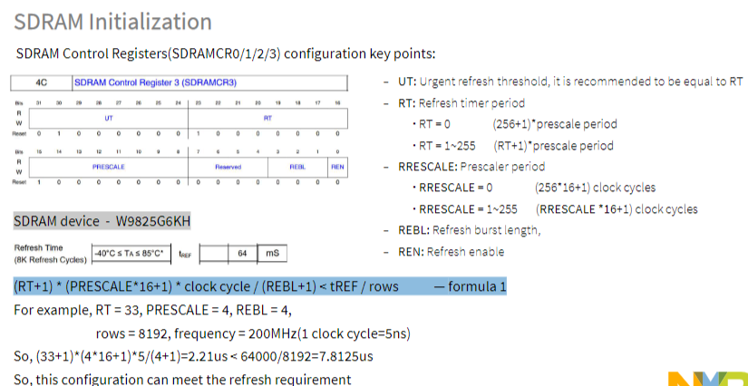 Solved: RT1176 SEMC SDRAM sdramconfig.tPrescalePeriod_Ns value - NXP Community