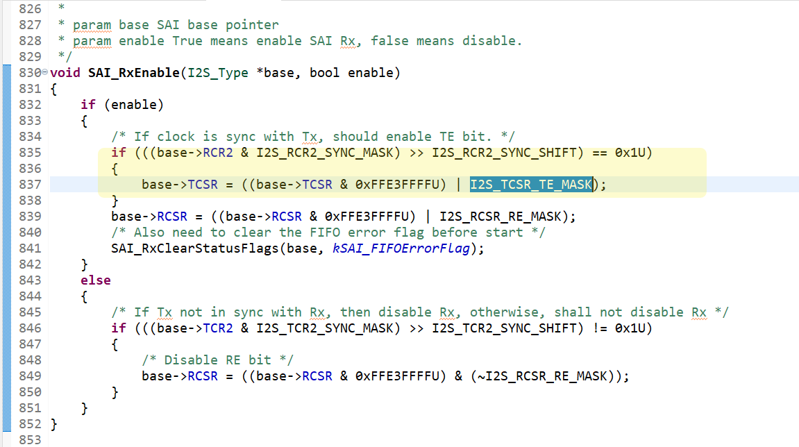 Solved: RT105x: SAI in sync mode - NXP Community