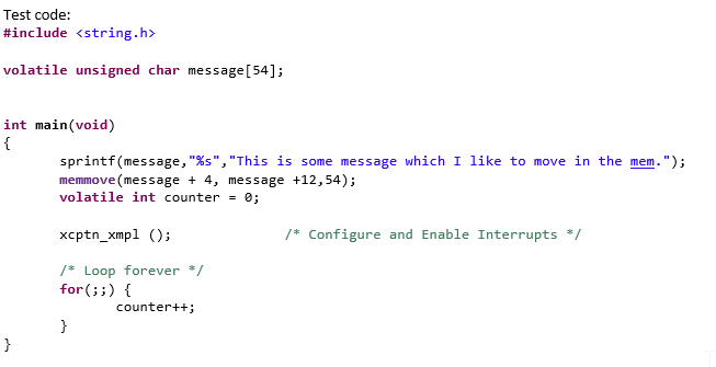 Using the memmove function provided by the ewl library gives an error result - NXP Community