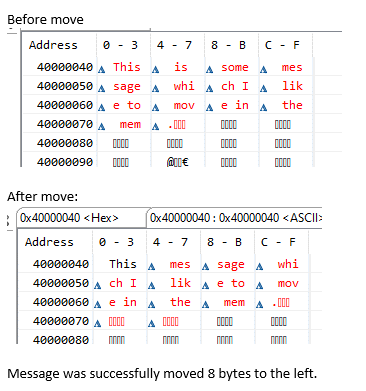 Using the memmove function provided by the ewl library gives an error result - NXP Community