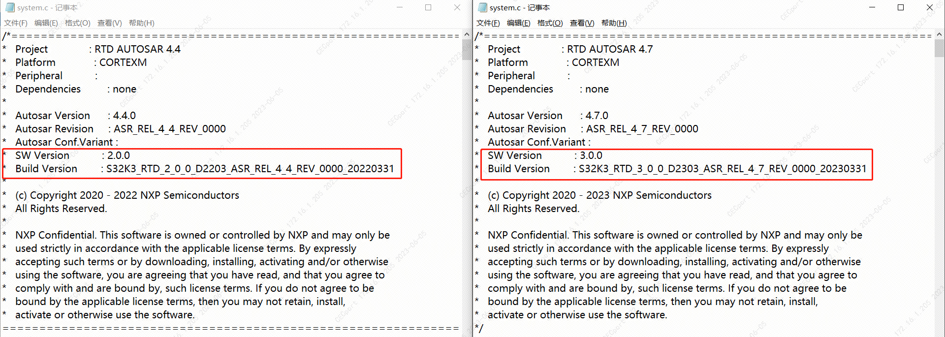 S32K3 the difference in MPU configuration between RTD2.0.0 and RTD3.0.0 ...