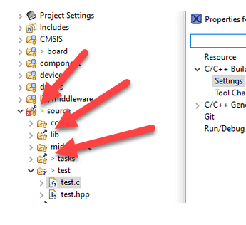 The include path is not added to every source files in the project ...