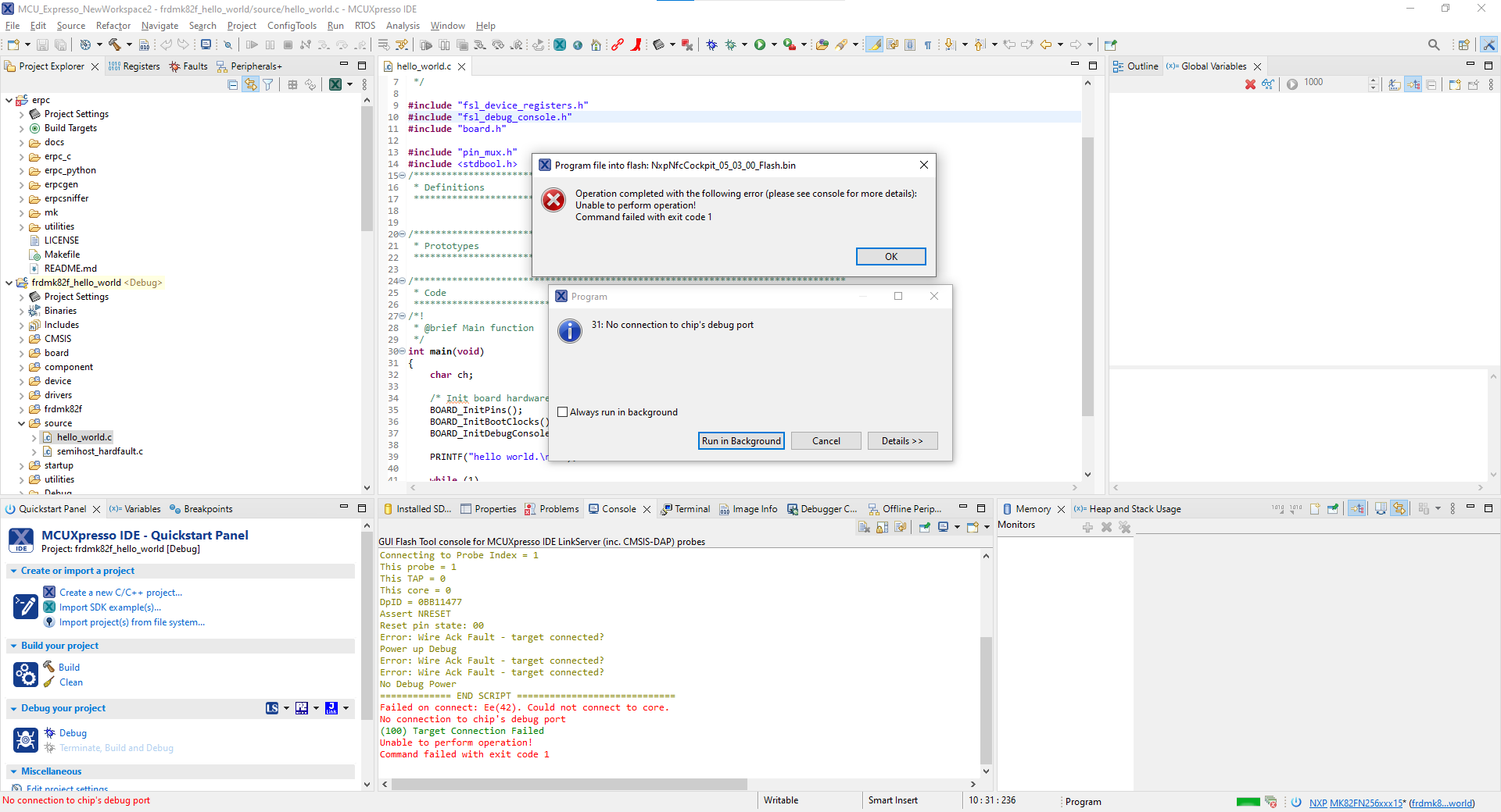 Programming PN7462AU with LPC-LINK2 Not Working - NXP Community
