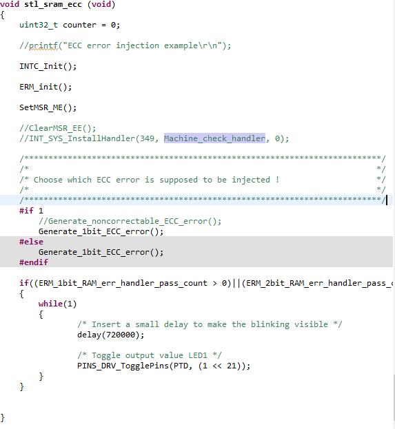 RAM/Flash Error injection IVOR4 issue - NXP Community