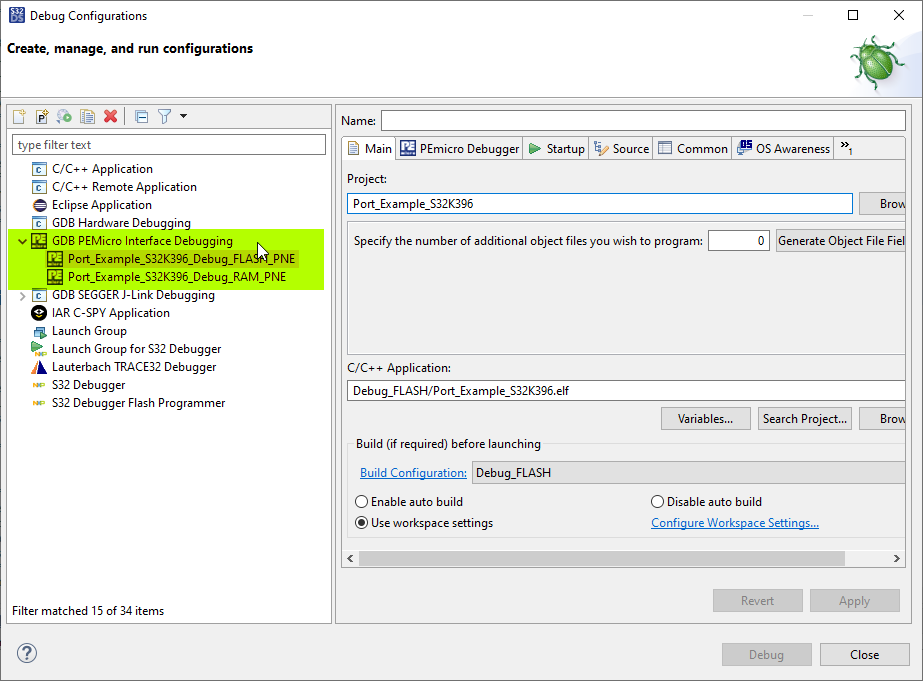 Running a project s32ds project from example - NXP Community