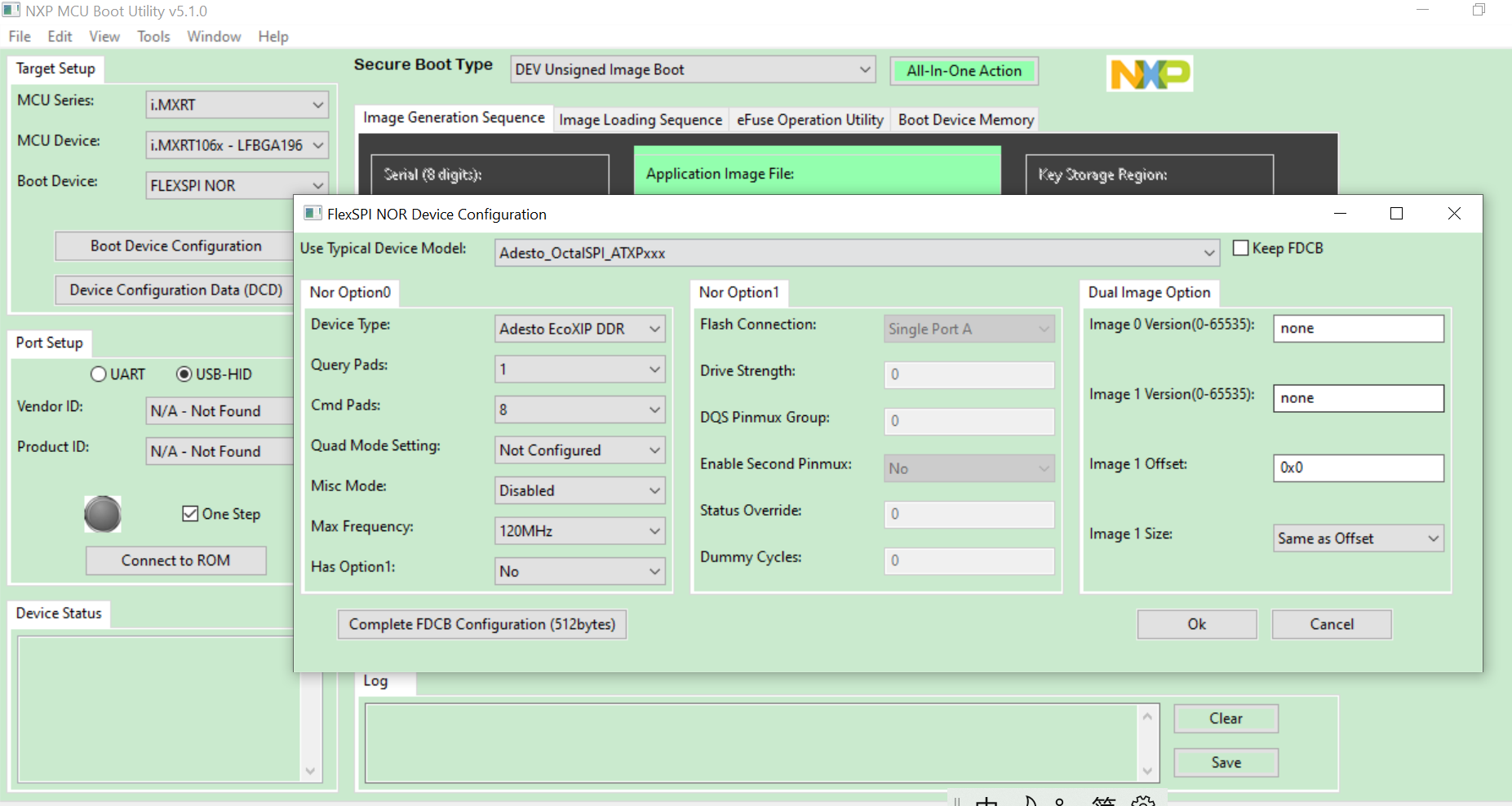 Solved: RT-UFL settings for Adesto EcoXIP flash to work with J-Link? - NXP Community