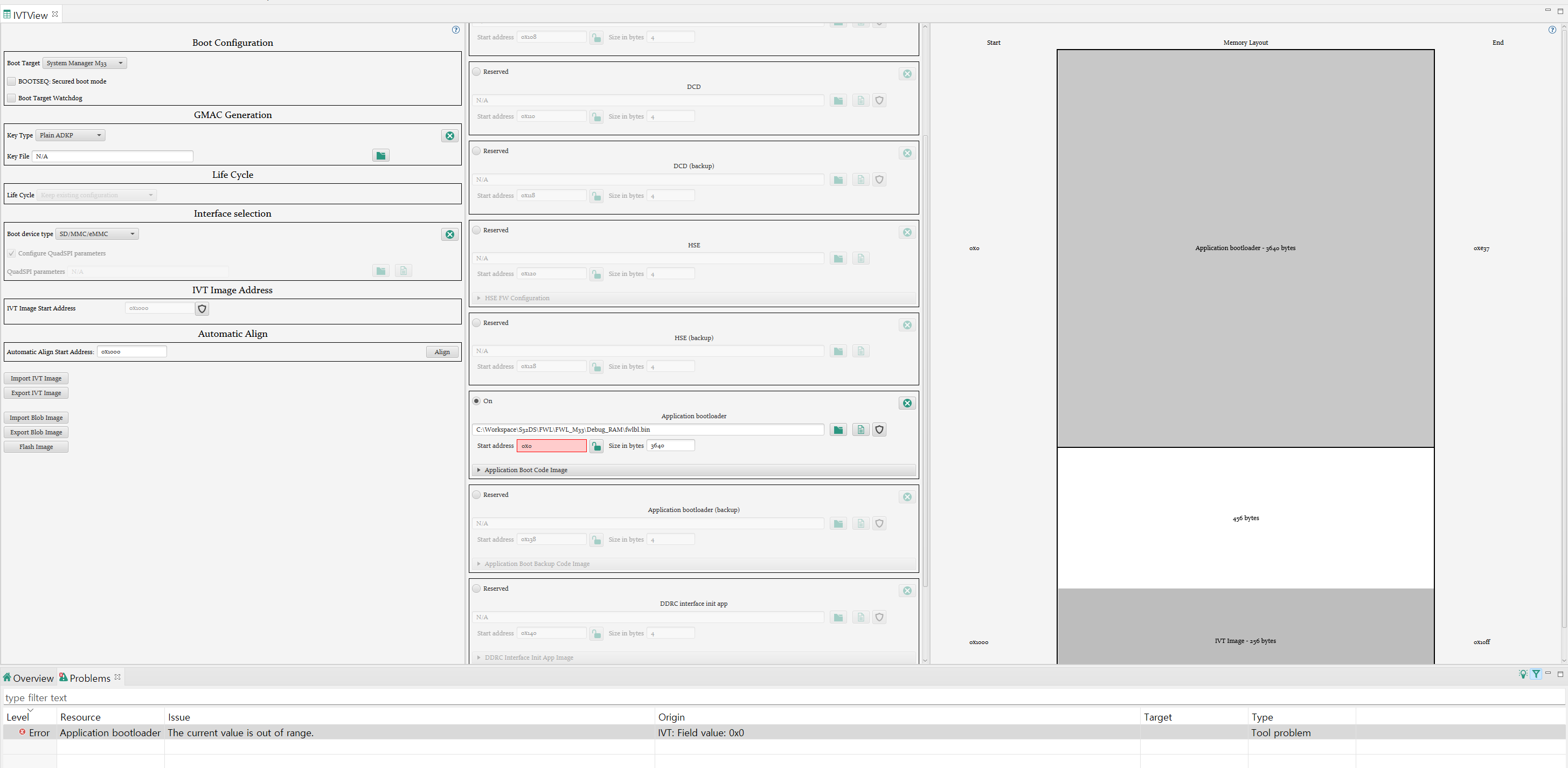 S32DS3.5 IVT Tool: Unable to generate blob image for SD - NXP Community