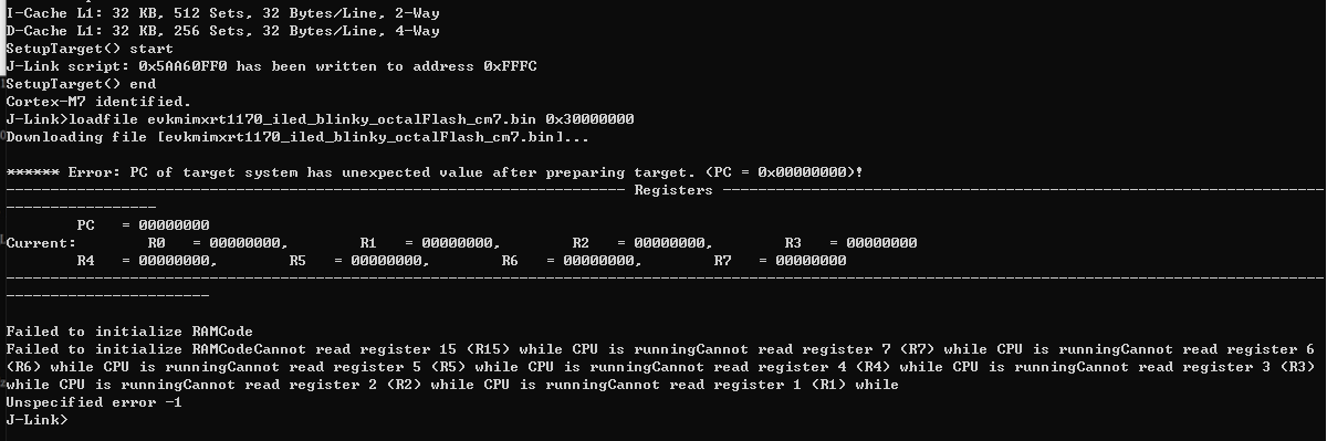 Solved: How to program rt1170-evk octal flash with JLink - NXP Community