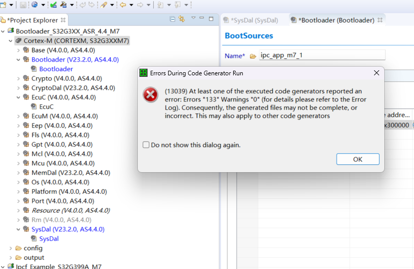 Where can I find generated error log for EB? - NXP Community