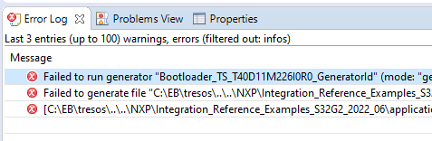 Where can I find generated error log for EB? - NXP Community