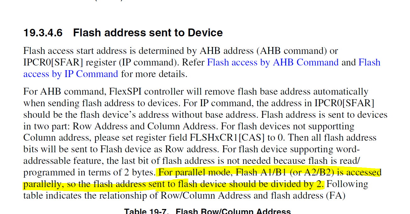 FlexSPI Parallel Flash Mode for 2 MT25QL flashes - NXP Community