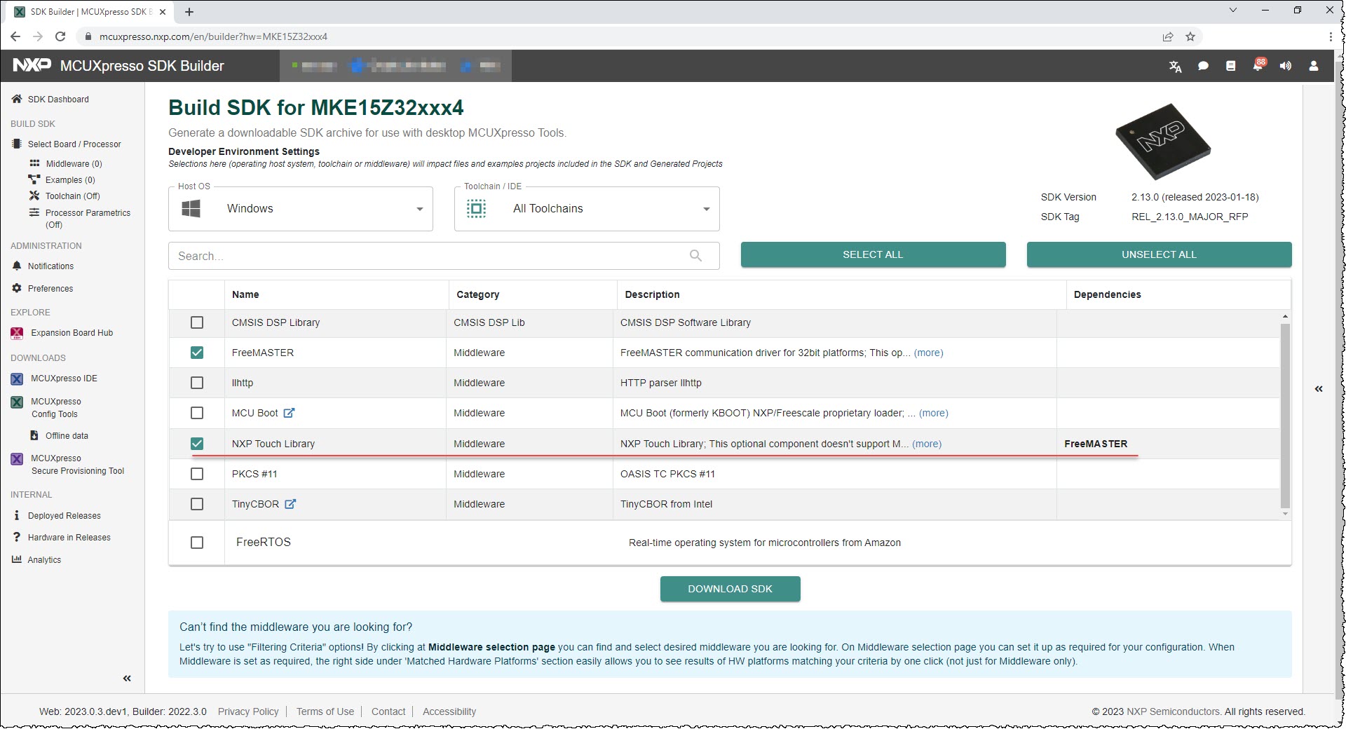 Solved: TSI Configuration/Sample projects for MKE15Z32xxx4 - NXP Community