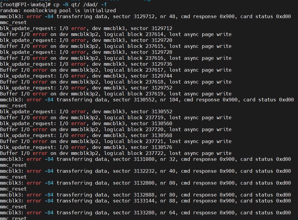 emmc波形异常，导致无法写入 - NXP Community