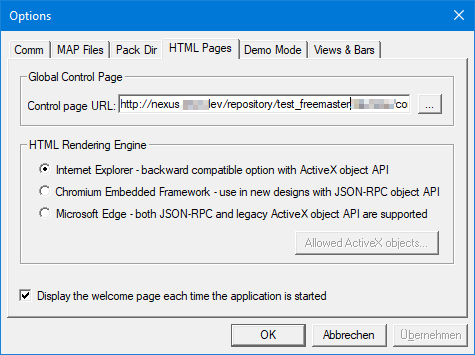 Retrieve FreeMASTER project and referenced resources over HTTP or HTTPS ...