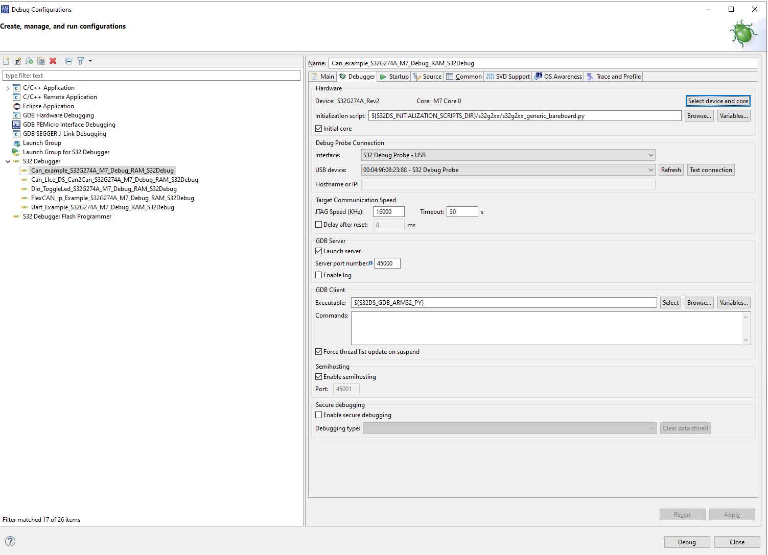 Solved: S32DS start debug session fails 1'st time - NXP Community