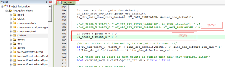 Solved: GUI Guider 1.5.1 chart控件线条圆点无法消除以及网格无法填充完 - NXP Community