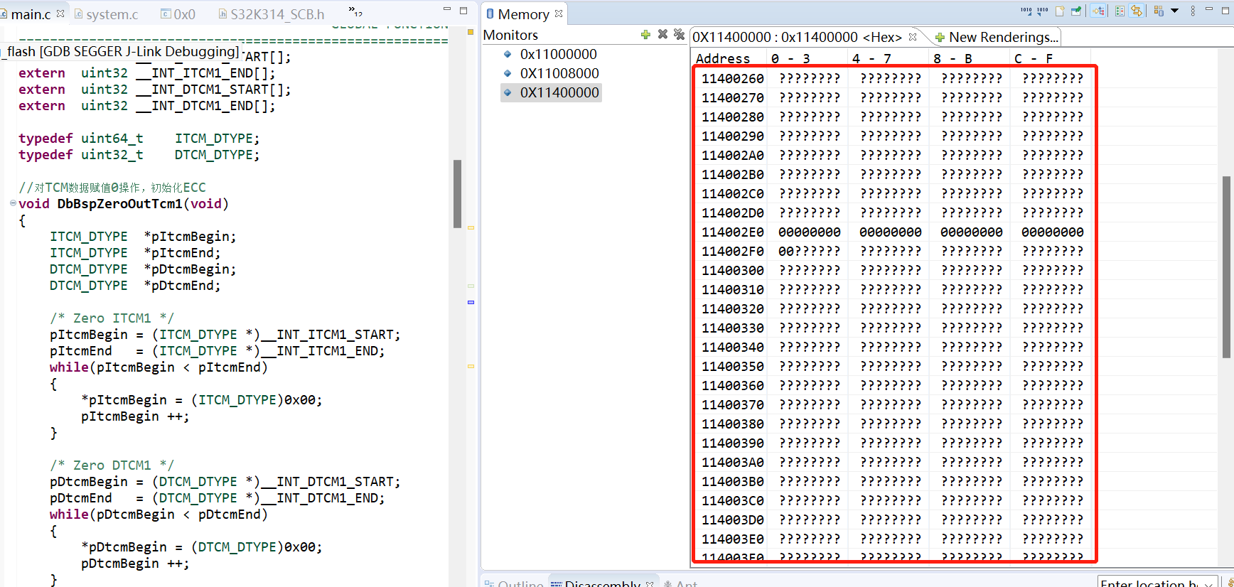 Solved: S32K314 TCM1 backdoor problem - NXP Community