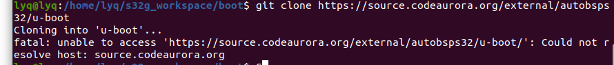 Solved: unable access to https://source.codeaurora.org/external/autobsps32/u-boot/ - NXP Community