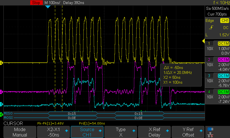 LPC4327 SPI DMA Transfer Rx Buffer Right Shift One Bit - NXP Community